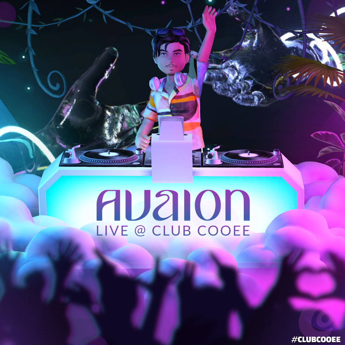 Estreia virtual ao vivo do DJ AVAION no Cooee - Club Cooee