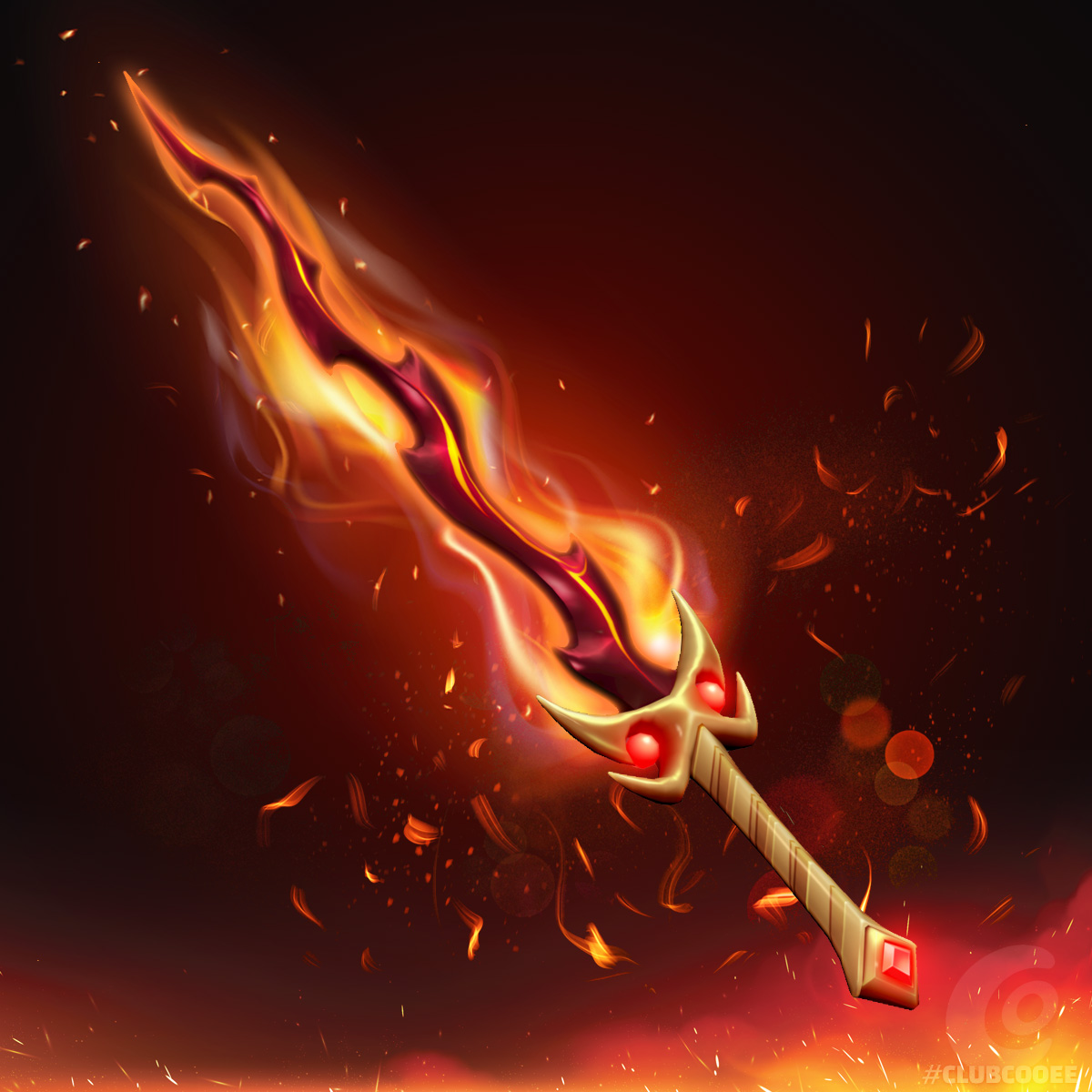 Espada de Fogo (Espadas Elementais Colecionáveis 4/4) - Club Cooee